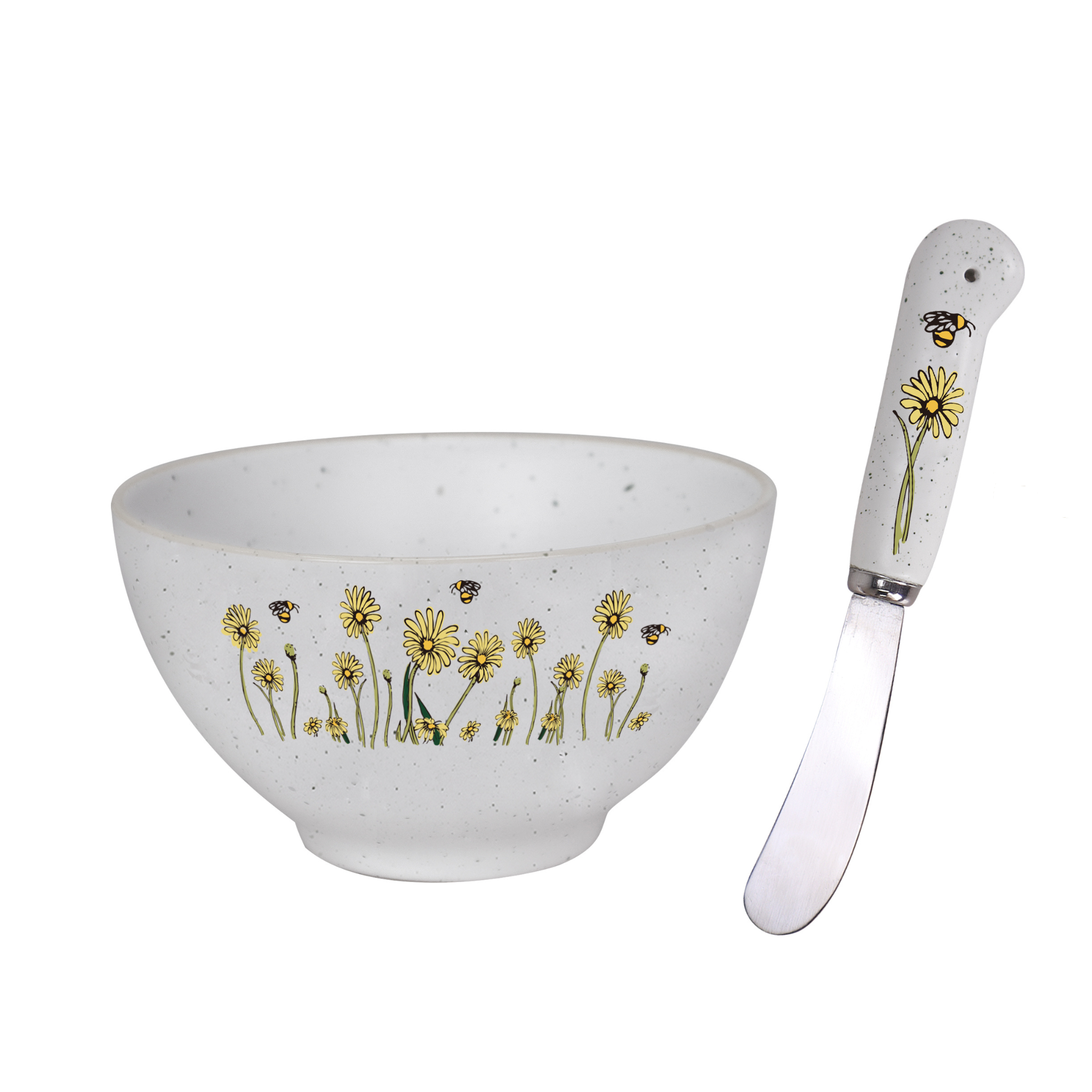 Daisy Bee Dip Bowl & Spreader Set – Sheiyah Market